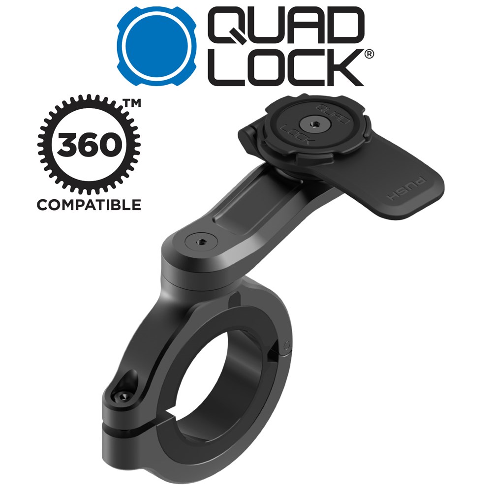 QLMLHBPRO - Motorcycle Handlebar Mount Pro Large - Black - Bike Corp